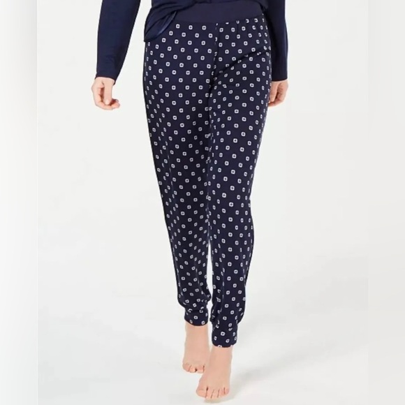 Alfani | Intimates & Sleepwear | Alfani Satin Trimmed Printed Jogger ...